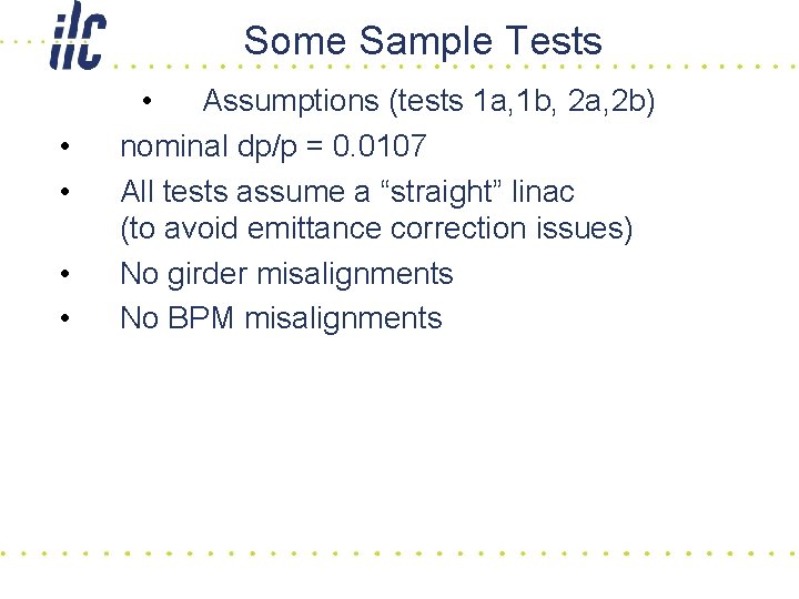 CHEF Recent Activity Observations about Dispersion in Linacs