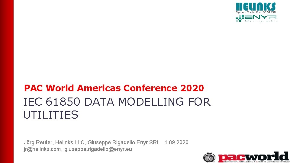 PAC World Americas Conference 2020 IEC 61850 DATA