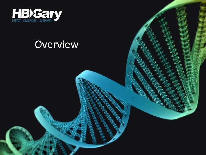 Overview Presentation Outline The Problem HBGary Approach Products