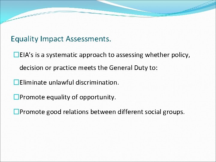 The Equality Act in the workplace How can
