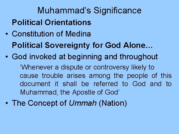 Islamic History the First 150 Years The Succession