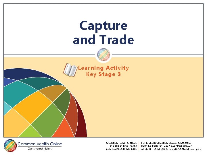 Capture and Trade Learning Activity Key Stage 3