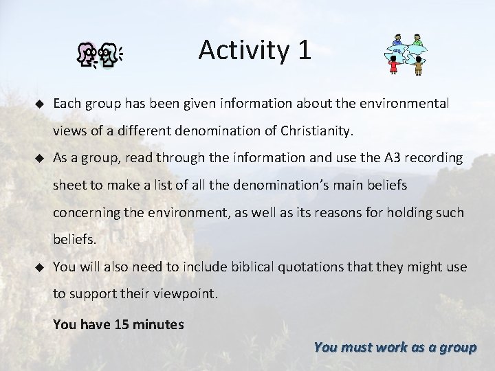 Contemporary Christian Views about Environmental Ethics Background image