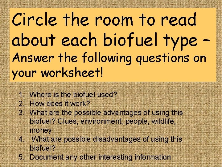 Task 1 Types of Biofuels Bioeth a l