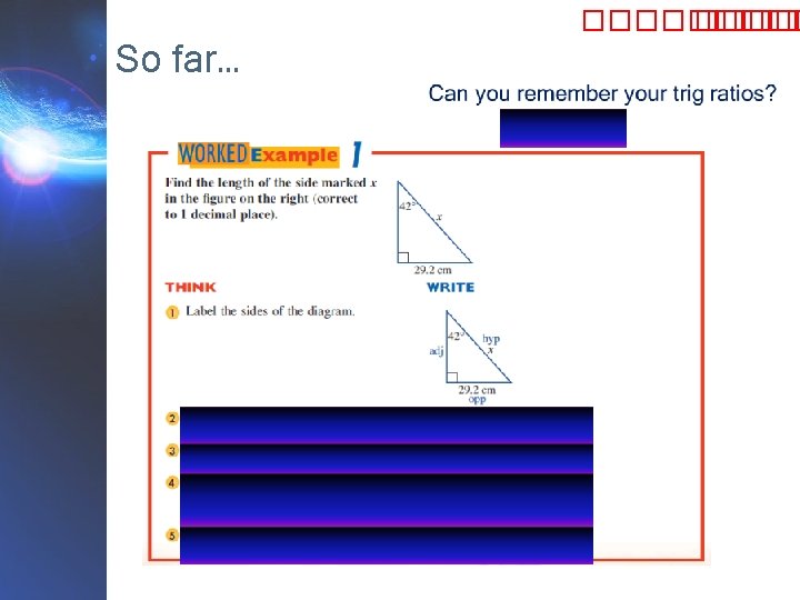 MM 5 Applications of Trigonometry Basic Concepts Extend