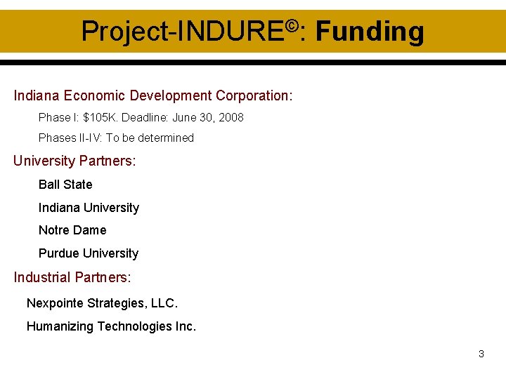 INDURE INdiana Database for University Research Expertise PI