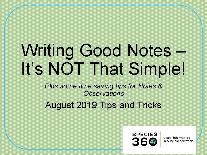 Writing Good Notes Its NOT That Simple Plus