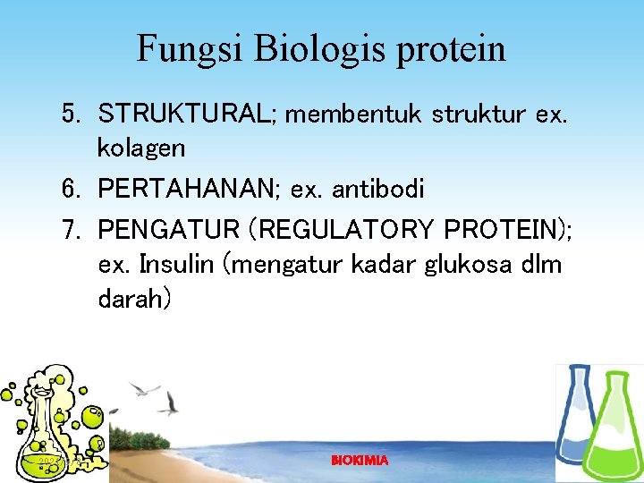 Protein BIOKIMIA 202198 BIOKIMIA Protein Protein terbentuk atas