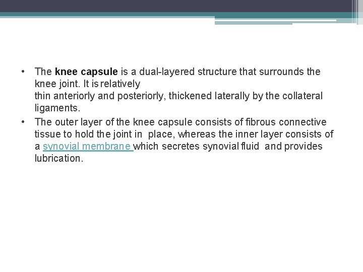 Knee Ligaments injury Mohammad Abu Assi Anatomy The