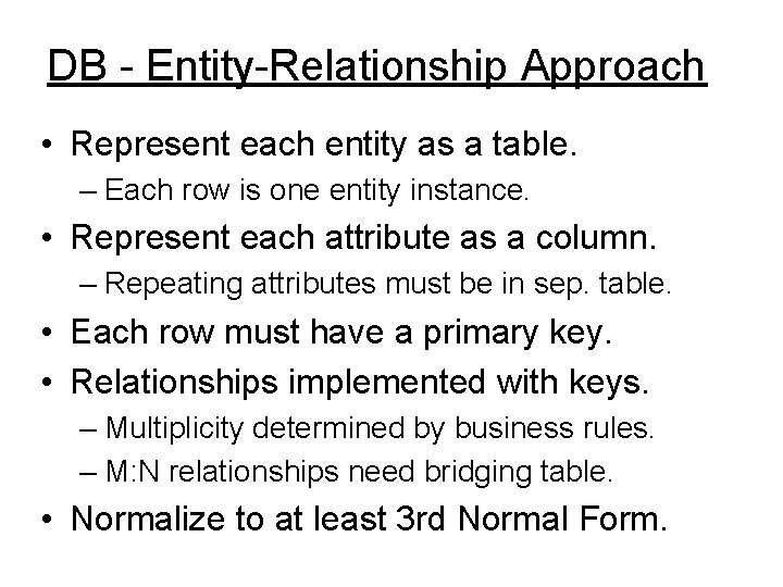 Database Design Revised 2 April 2004 Fred Swartz