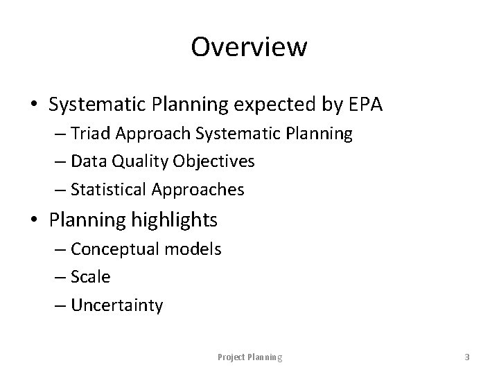 Project Planning Tools for Developing Plans for Risk