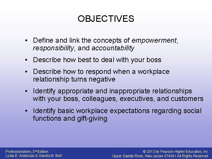 Chapter 6 Accountability and Workplace Relationships Professionalism 3