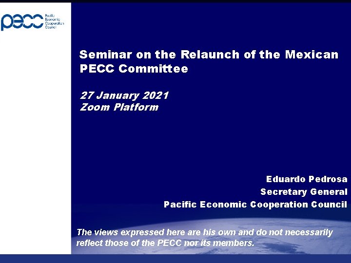 Seminar on the Relaunch of the Mexican PECC