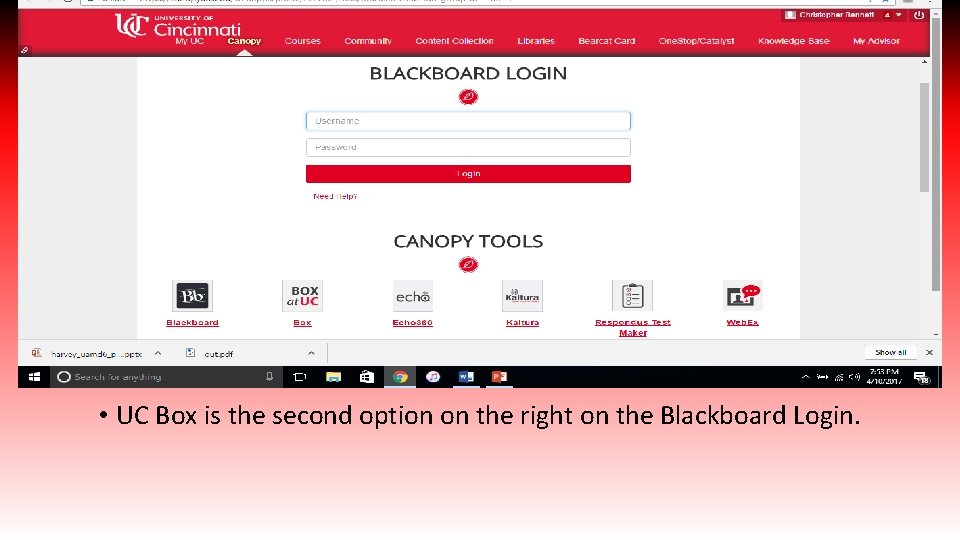 UC Box By Christopher Bennett Joshua Mullins What