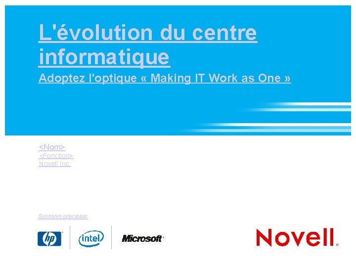 Lvolution du centre informatique Adoptez loptique Making IT