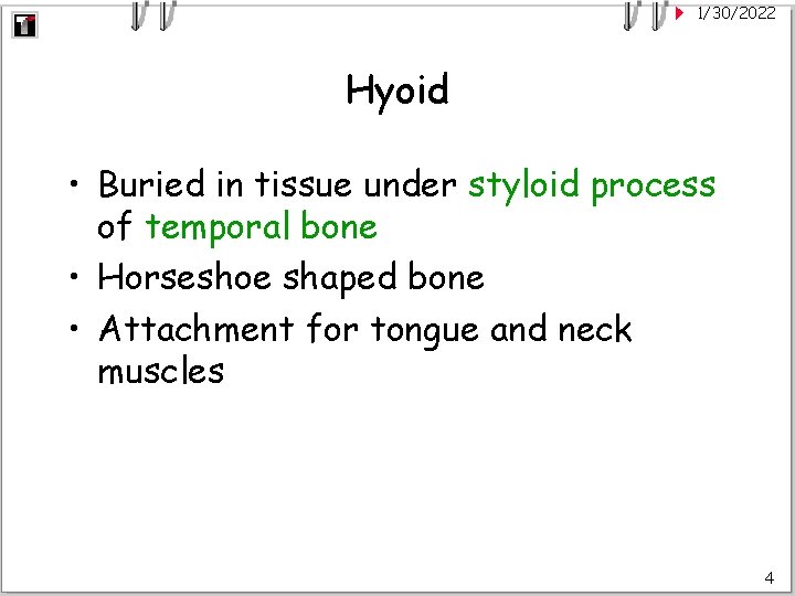 1302022 Title Anat Phys 10206 Objectives To retain