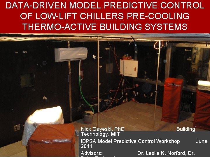 DATADRIVEN MODEL PREDICTIVE CONTROL OF LOWLIFT CHILLERS PRECOOLING