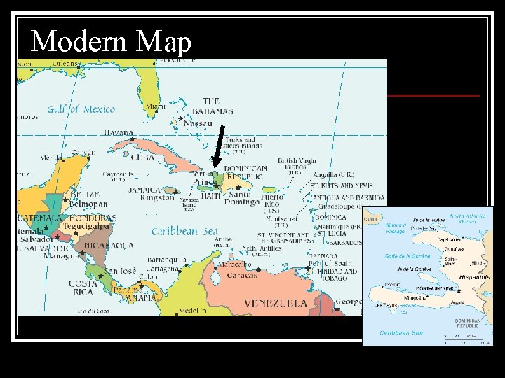 The Haitian Revolution 1791 1804 Modern Map Haiti