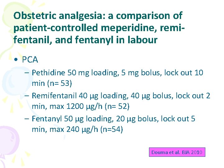 Longacting opioids in obstetric analgesia and the newborn