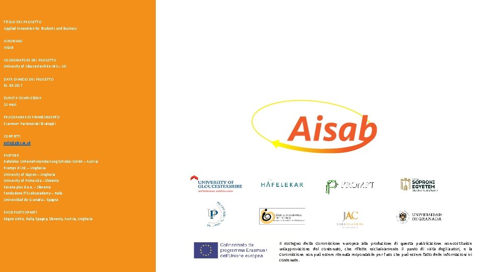 APPLIED INNOVATION FOR STUDENTS AND BUSINESS IL CONCETTO