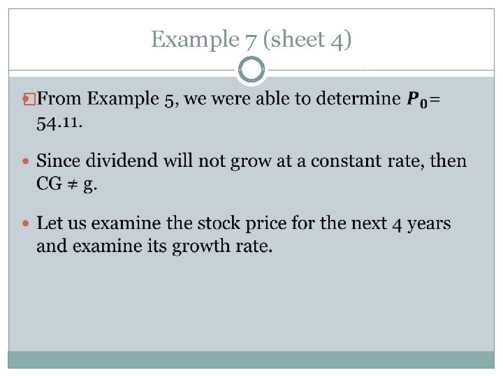Chapter 8 Common Stock Valuation What is the