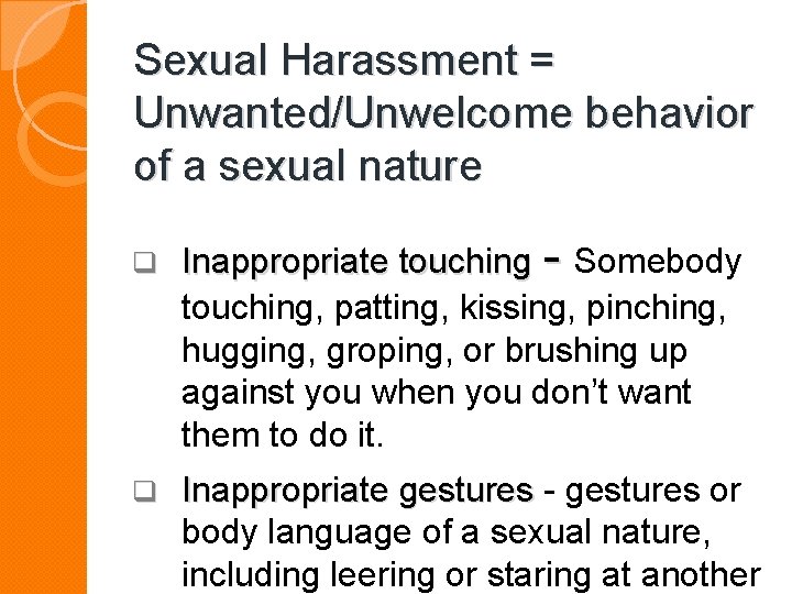 Bullying and Harassment Identification and Prevention East Allen