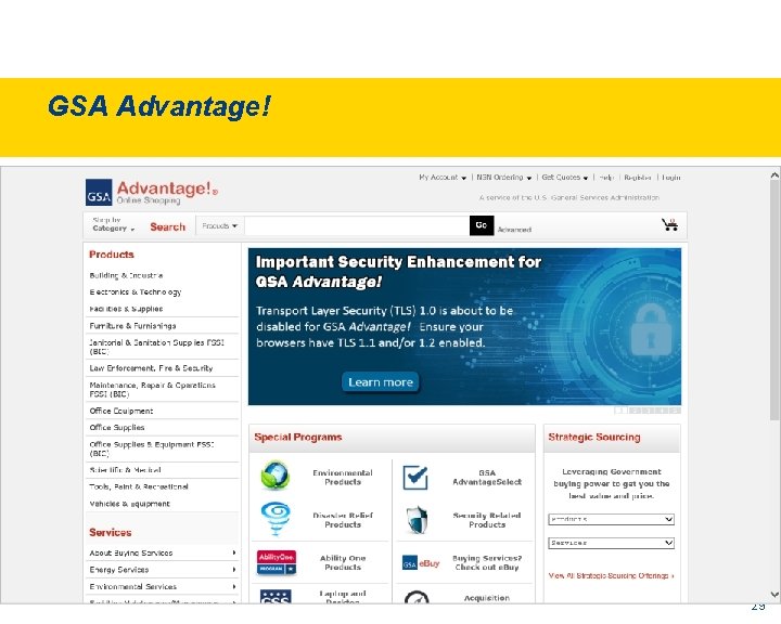 U S General Services Administration Easy Ordering with