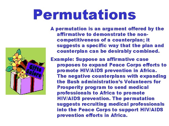 The Counterplan What Is A Counterplan A counterplan