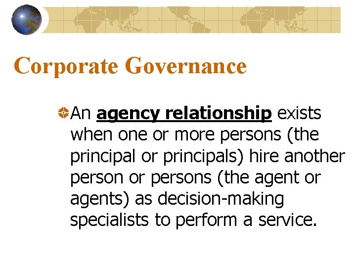 Strategic Management Business Policy Joe Mahoney Corporate Governance