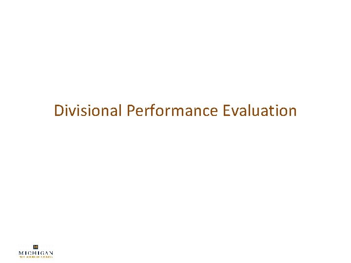 Divisional Performance Evaluation Management Accounting Systems Cost Accounting