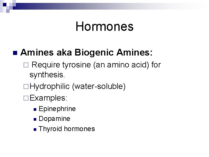 The Endocrine System Part 3 Integration Control The