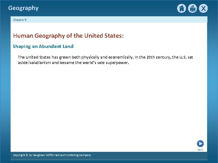 Geography Chapter 6 Human Geography of the United