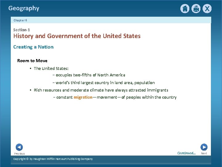 Geography Chapter 6 Human Geography of the United