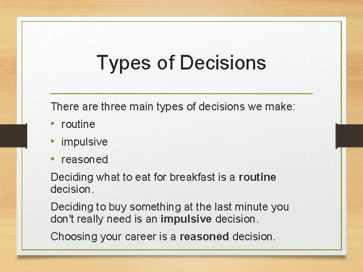 Session 5 Select the best solution Step 4