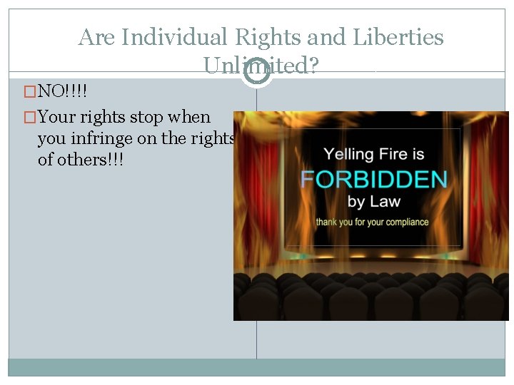 The Bill of Rights Objective Today we will