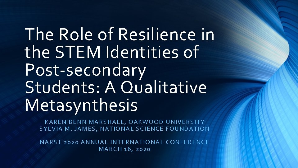The Role of Resilience in the STEM Identities