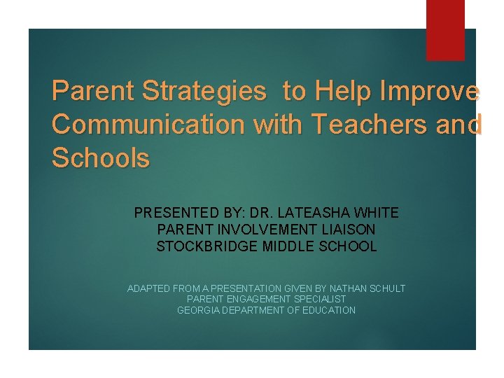 Parent Strategies to Help Improve Communication with Teachers