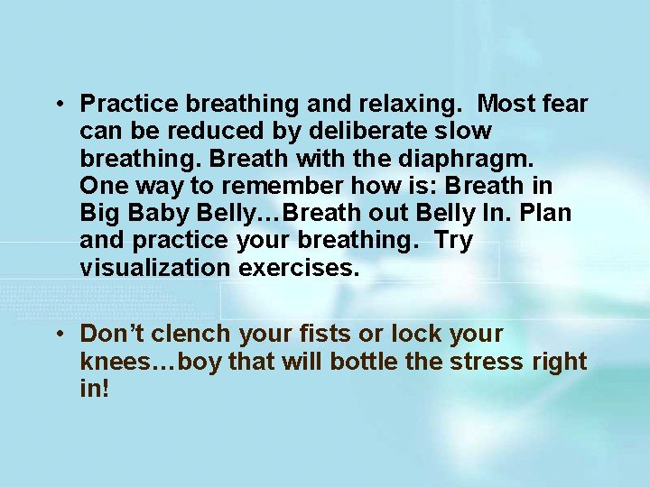 Controlling Speech Anxiety The Problems with HIGH Speech