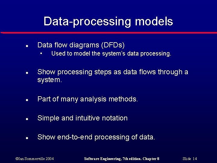 System models October 5 2005 Ian Sommerville 2004