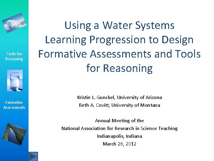 Tools for Reasoning Using a Water Systems Learning