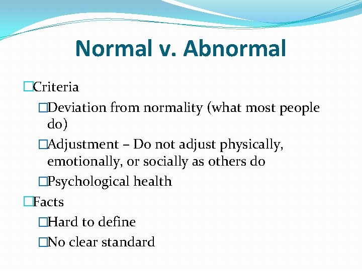 Psychological Disorders Ms Blackhurst Abnormal Psychology Disclaimer Dont