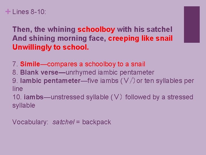 The Seven Ages of Man by William Shakespeare