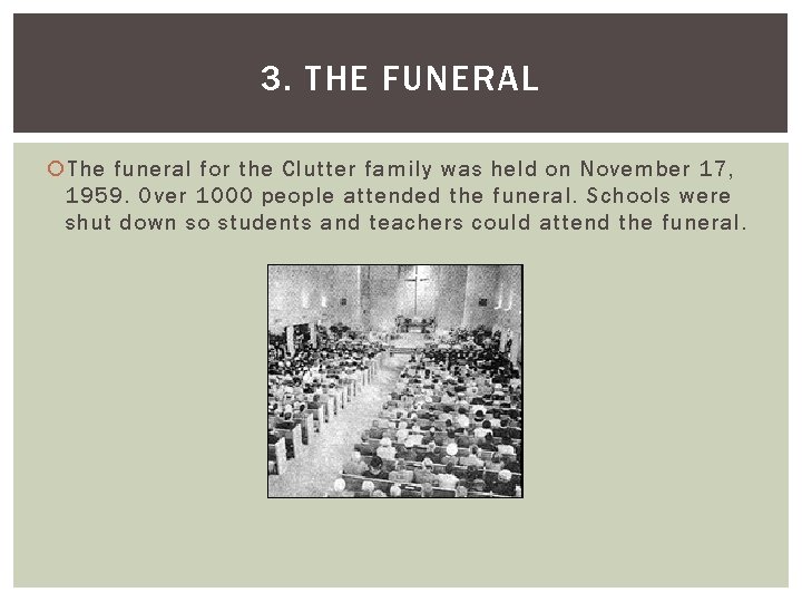 IN COLD BLOOD TIMELINE Nathan Denardo WHAT ITS