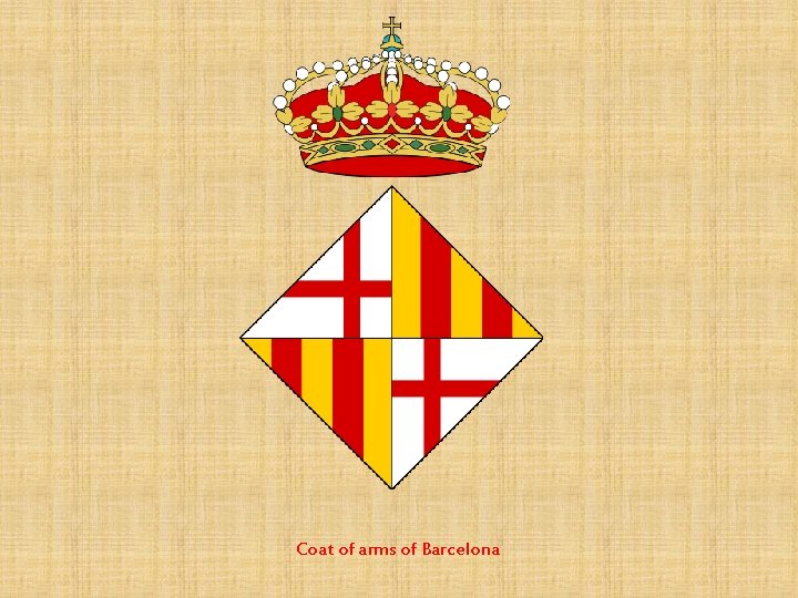 BARCELONA Barcelonas Flag Coat of arms of Barcelona