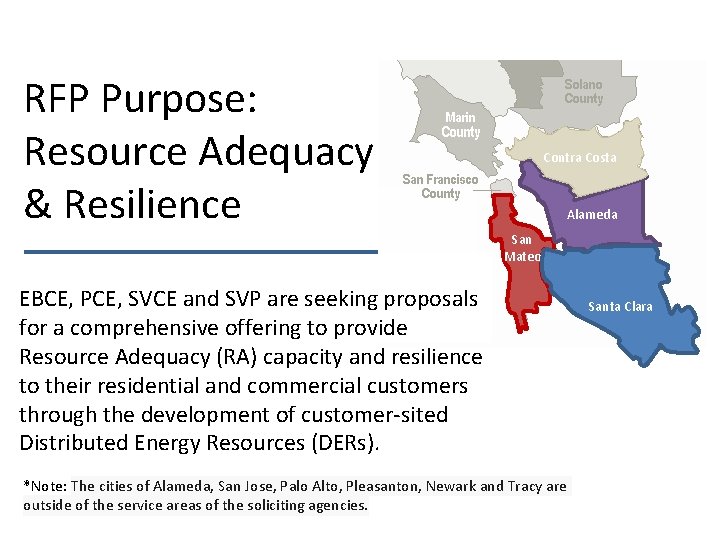 Bay Area Distributed Resource Adequacy Capacity RFP PreProposal