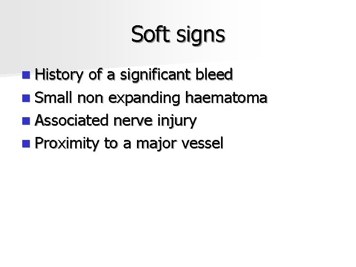 APPROACH TO VASCULAR INJURY BY DR SIKHOSANA Mechanisms