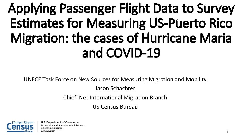 Applying Passenger Flight Data to Survey Estimates for