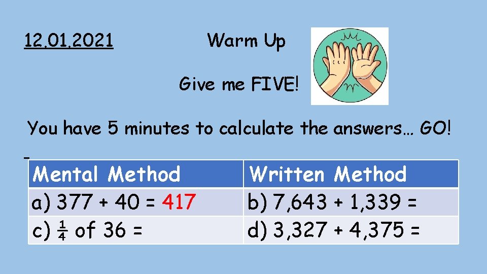 Good morning year 5 Heres our timetable for