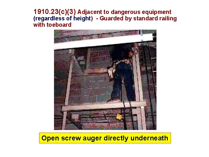 Part 1910 Subpart D Walking Working Surfaces 1910