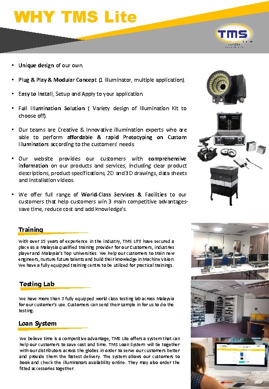 WHY TMS Lite Unique design of our own